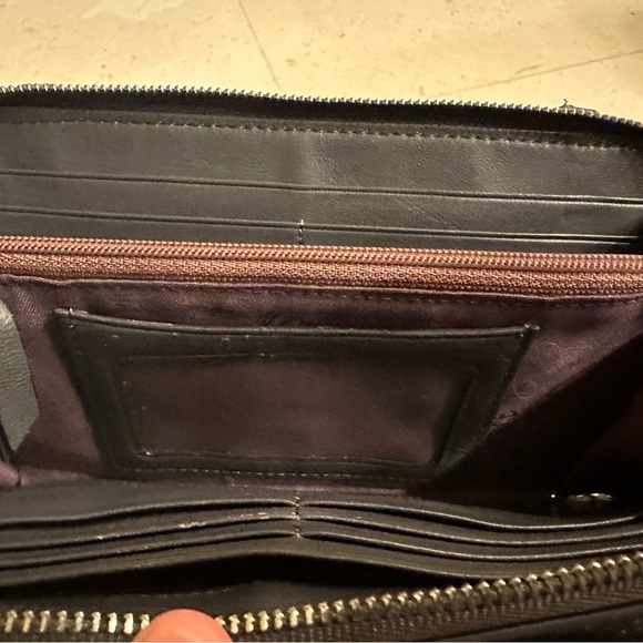 MZ Wallace | Bags | Mz Wallace Dark Grey Nylon Wallet Crossbody | Poshmark